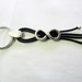 Infinity Leather Key Fob Leather Key Holder Leather Tassels - Etsy