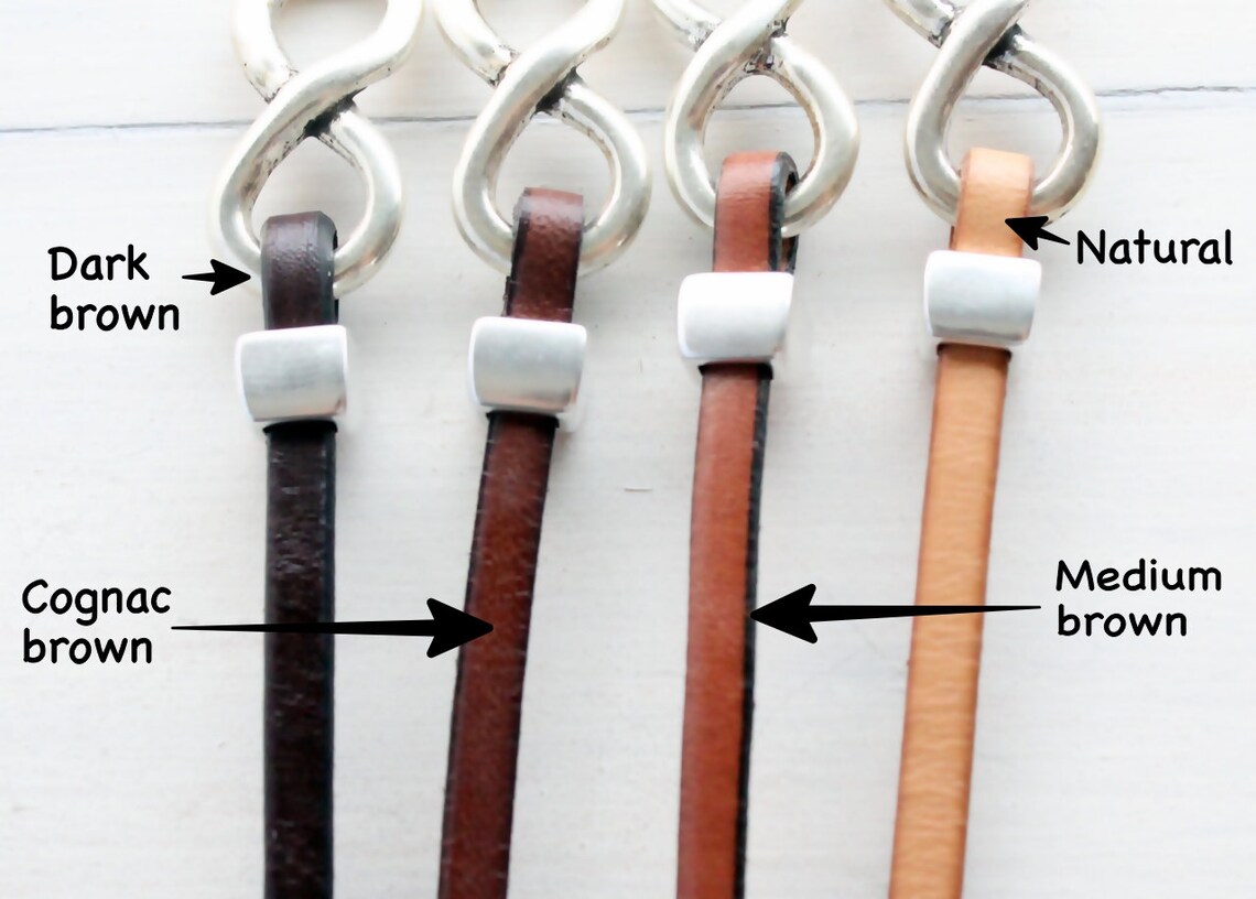 Infinity Leather Bracelet for Men Triple Wrap Womens - Etsy