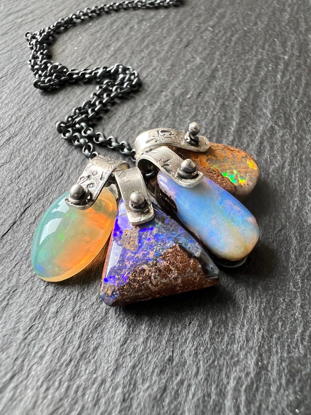 Simple Dainty Boulder Opal Collection , CHOOSE Your Favourite, Petite ...