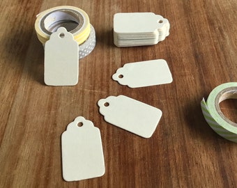 Ivory gift tags | Etsy