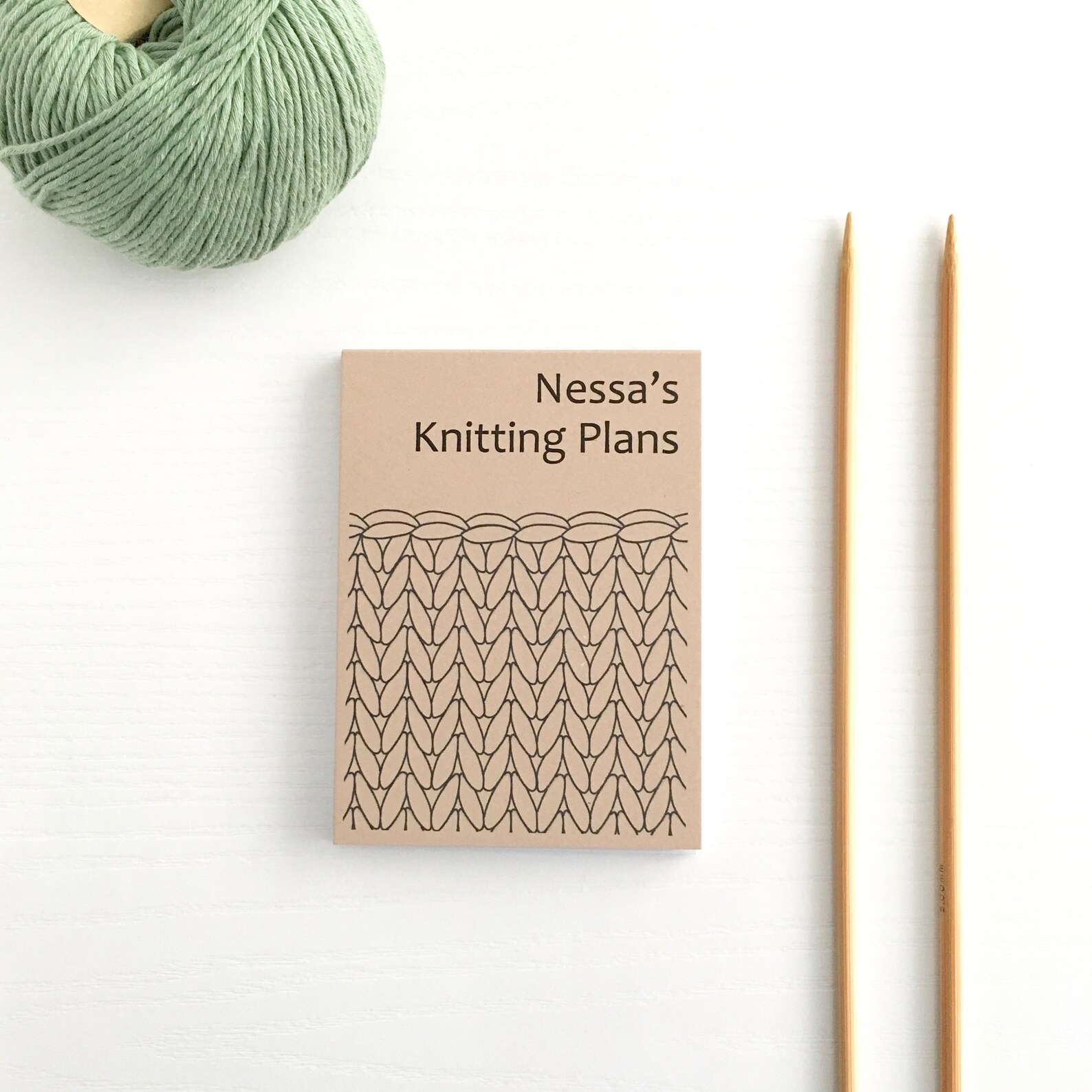 Personalized Knitting Notepad: Knitter's Gift, Knitting Design ...