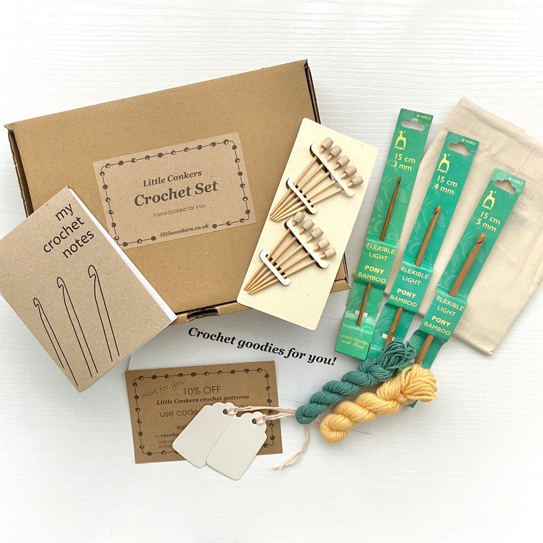 Crochet Gift Set Gift for a Crocheter Zero Waste Eco-friendly Craft ...