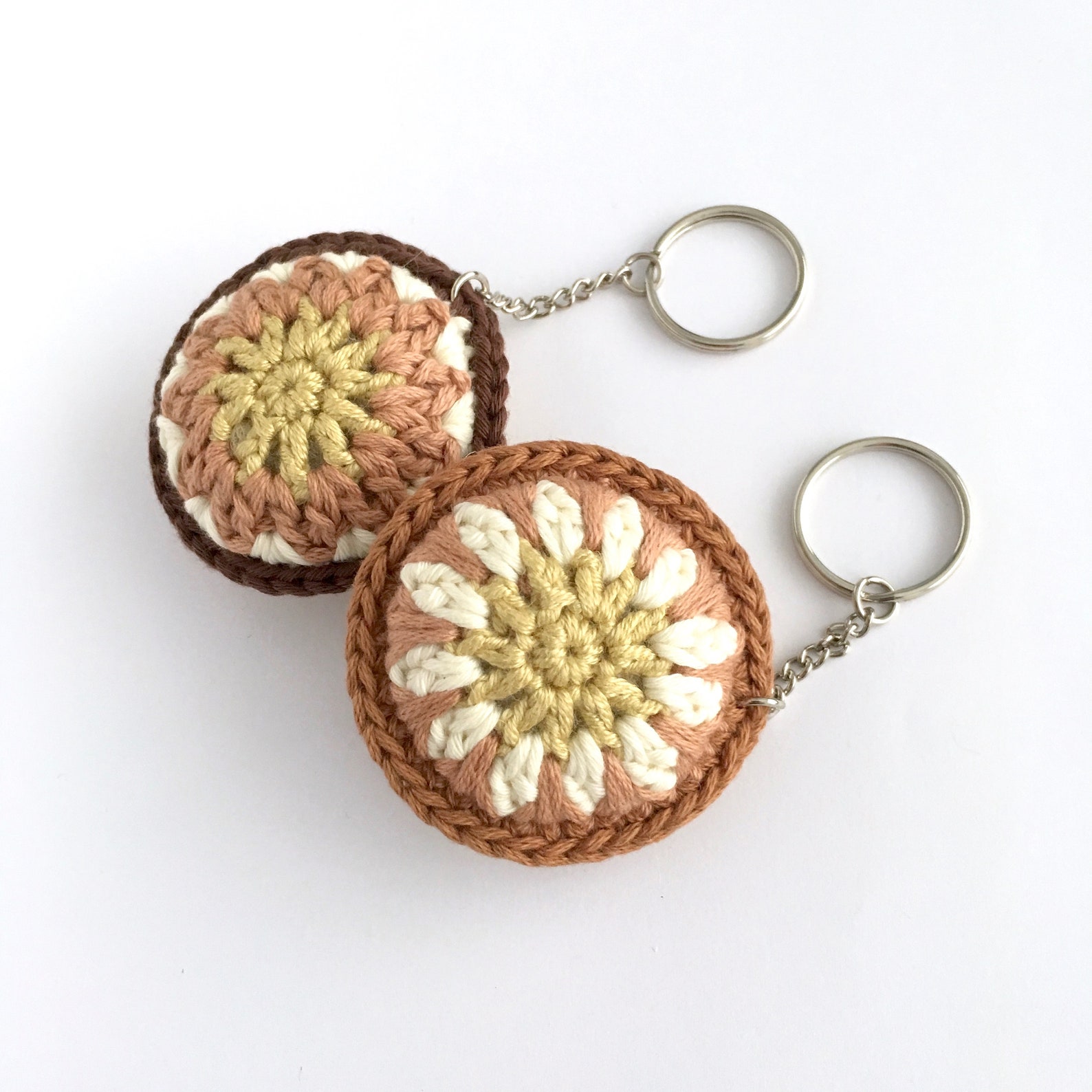Eco-friendly Keychain Keyring Key Ring Bag Charm / Round | Etsy
