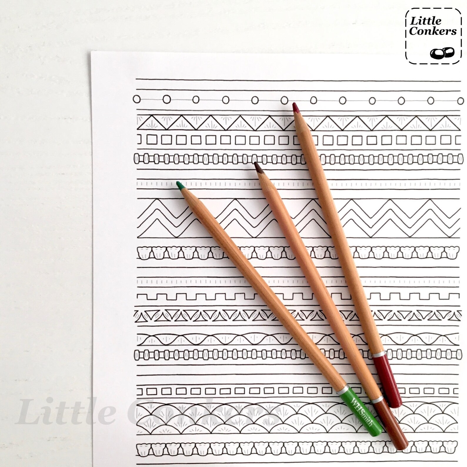 Crochet Colouring Pages / Printable Colouring Pages / Crochet-inspired ...