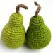 Crochet Pear Pattern / Crochet Fruit Pattern / Crochet Food Pattern ...