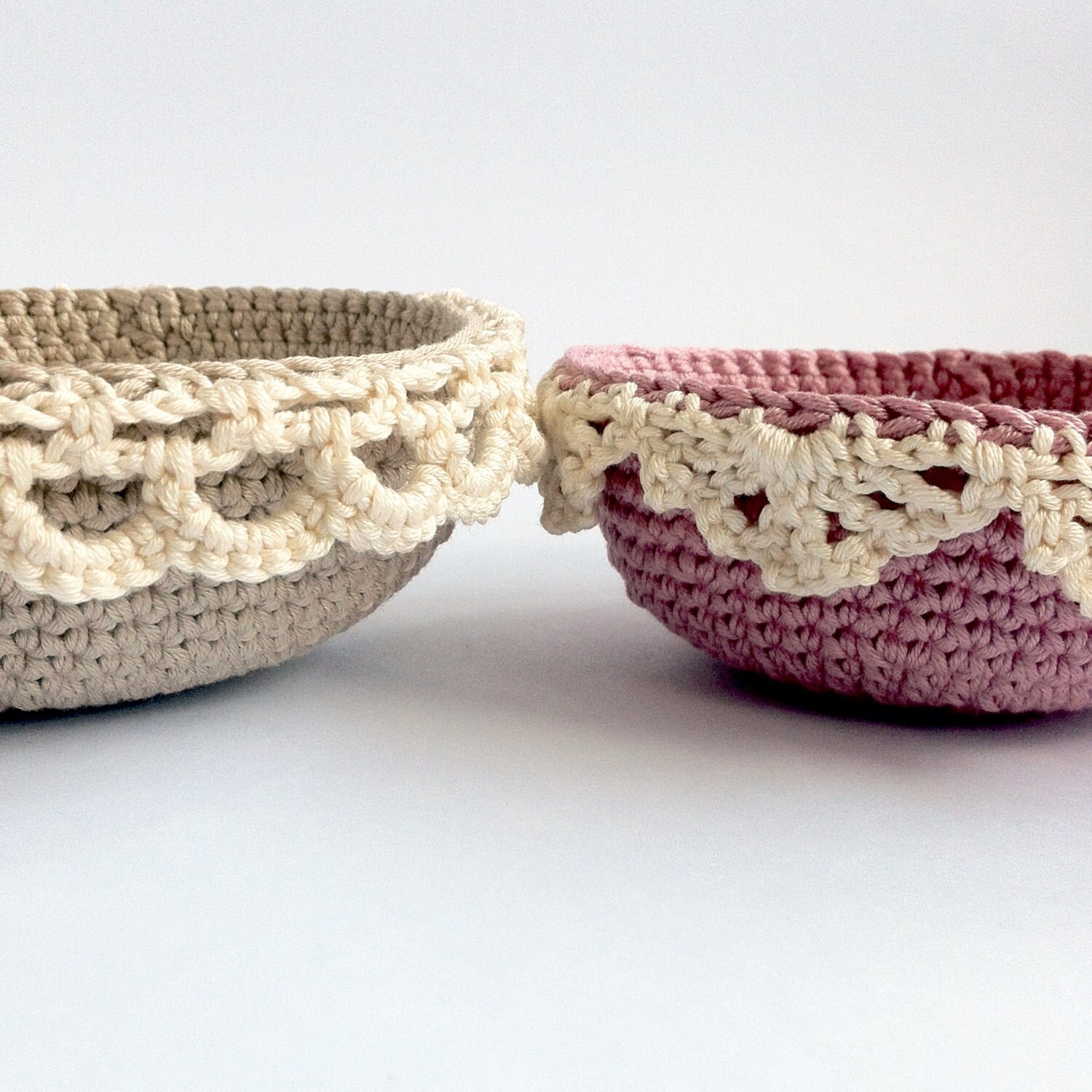 Crochet Bowl Pattern / Nesting Bowls Crochet Pattern / Stackable ...