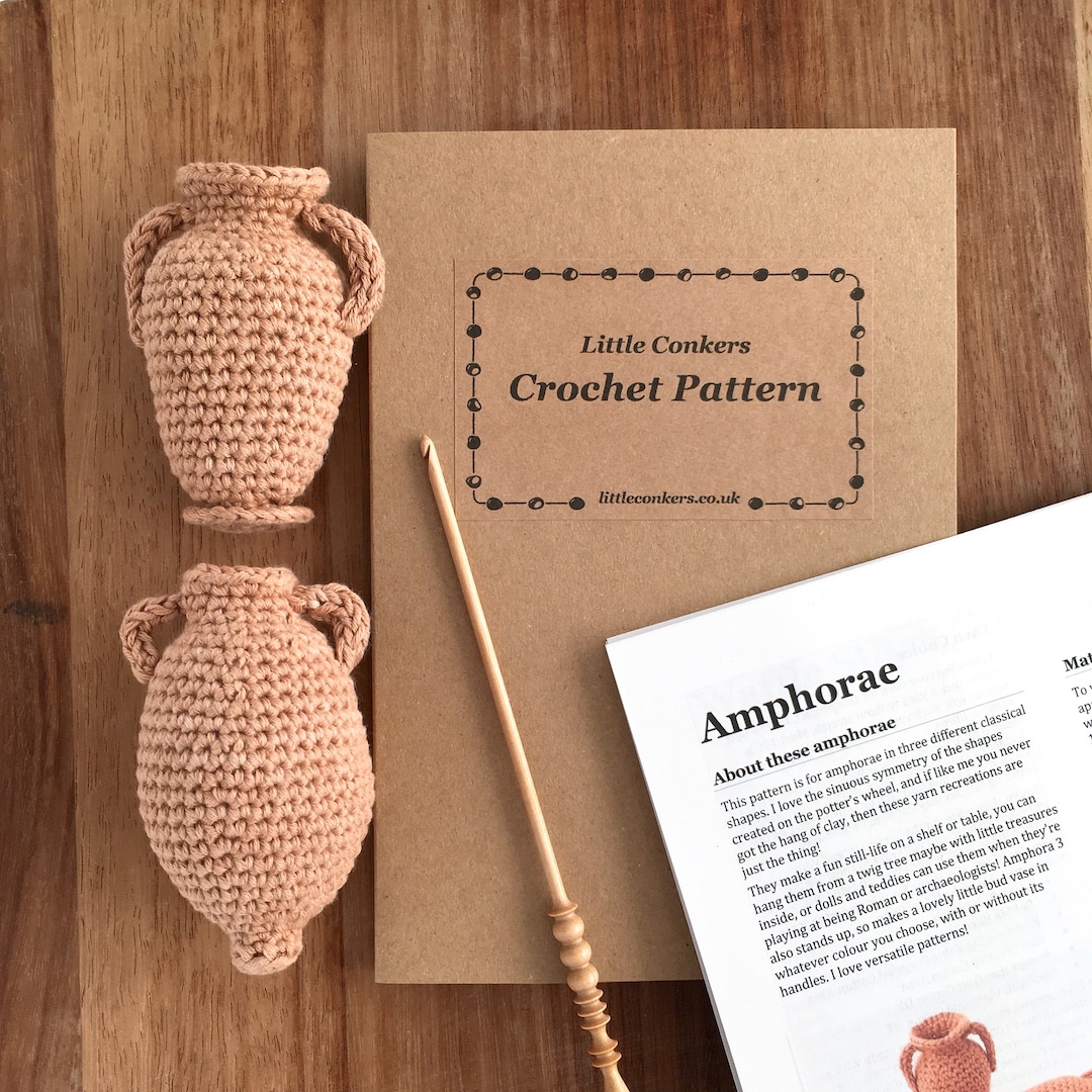 Crochet Amphora Patterns / Gift for Archaeologist Crochet Gift / Craft ...