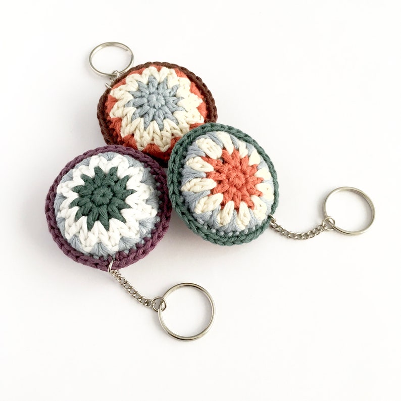 Eco-friendly Keychain Keyring Key Ring Bag Charm / Round | Etsy