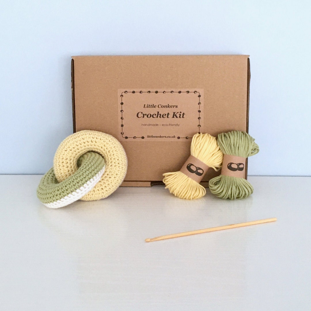 Crochet Kit / DIY Kit Beginner Crochet Kit / Baby Crochet Gift / Eco ...