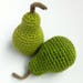Crochet Pear Pattern / Crochet Fruit Pattern / Crochet Food Pattern ...