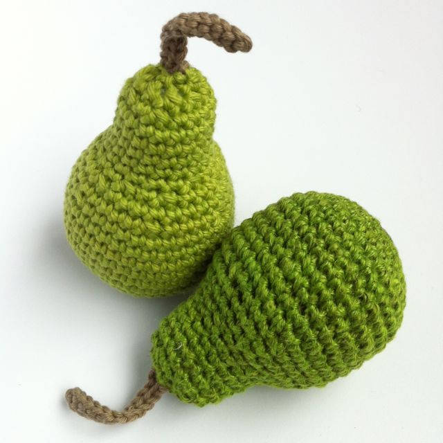 Crochet Pear Pattern / Crochet Fruit Pattern / Crochet Food | Etsy