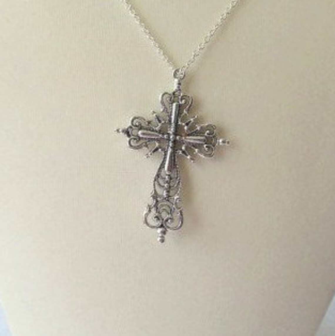 Filigree Cross Ornate Religious Symbol Rosary Cross Great | Etsy