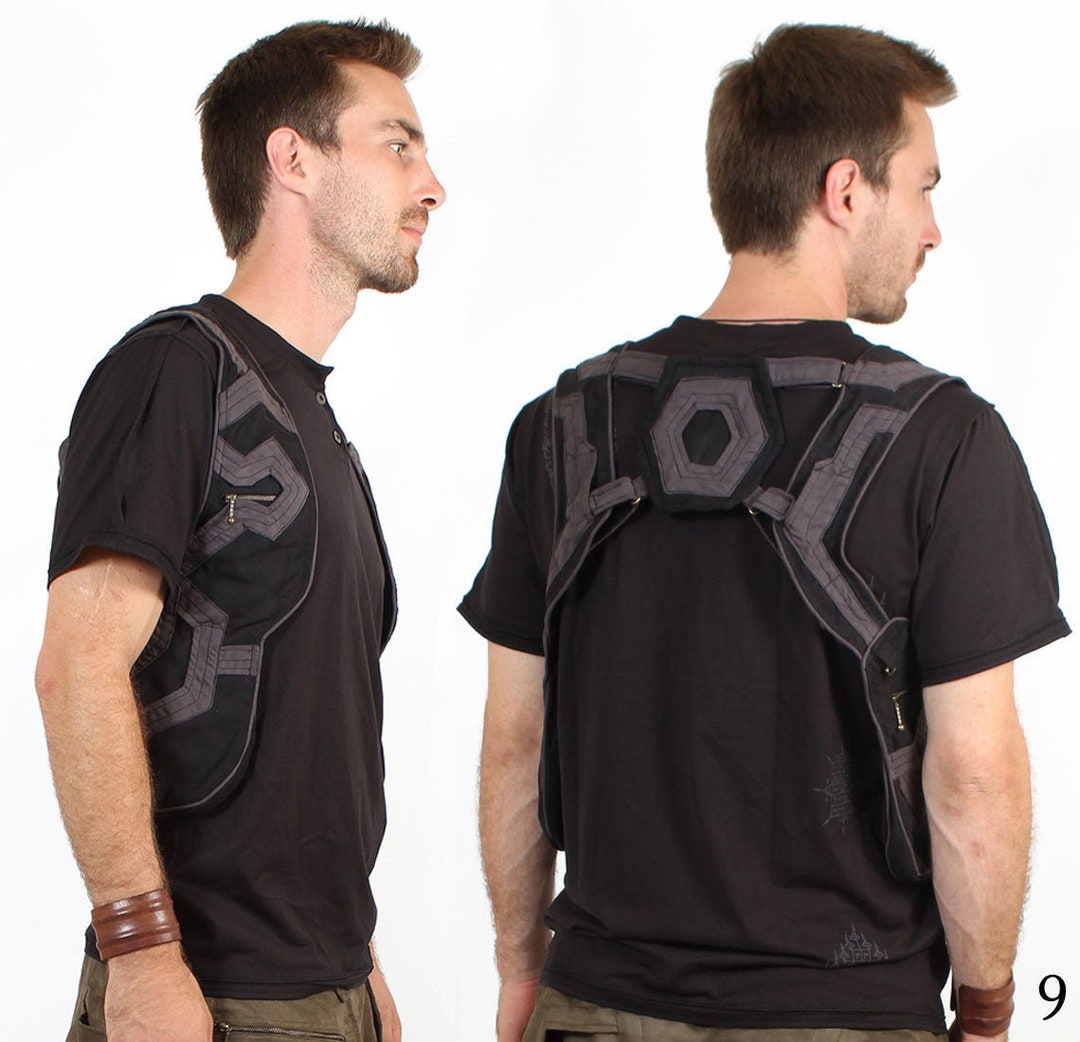 Cyber Tron Holster Shoulder Vest Bag Burning Man Festival Psytrance ...