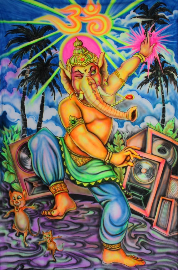 Trippy Ganesh Art