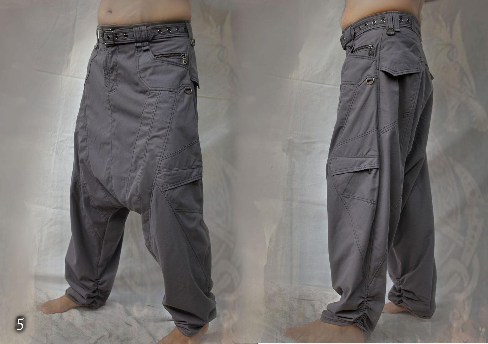 Fenrir Trousers - Northern Assassin Harem Sarouel Pants - Etsy
