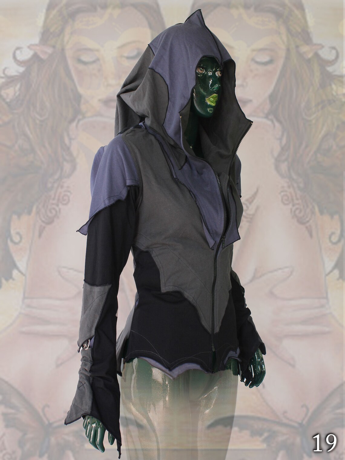 Deva Jacket With Pointed Hood Fairy Pixie Girls Festival | Etsy