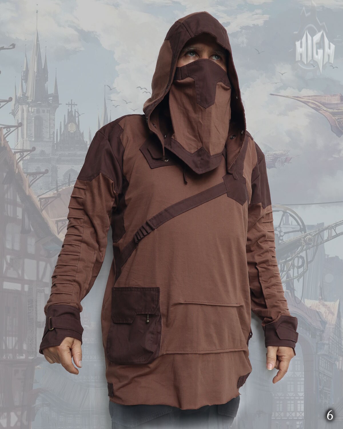 Paladin Hoodie Post Apocalyptic Mad Max Assassin Wasteland | Etsy