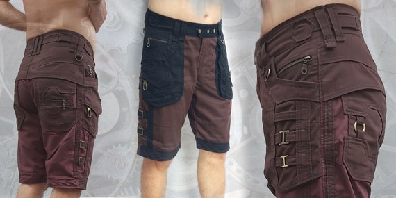 Sherlock Shorts Men's Apocalyptic Steampunk Futuristic | Etsy