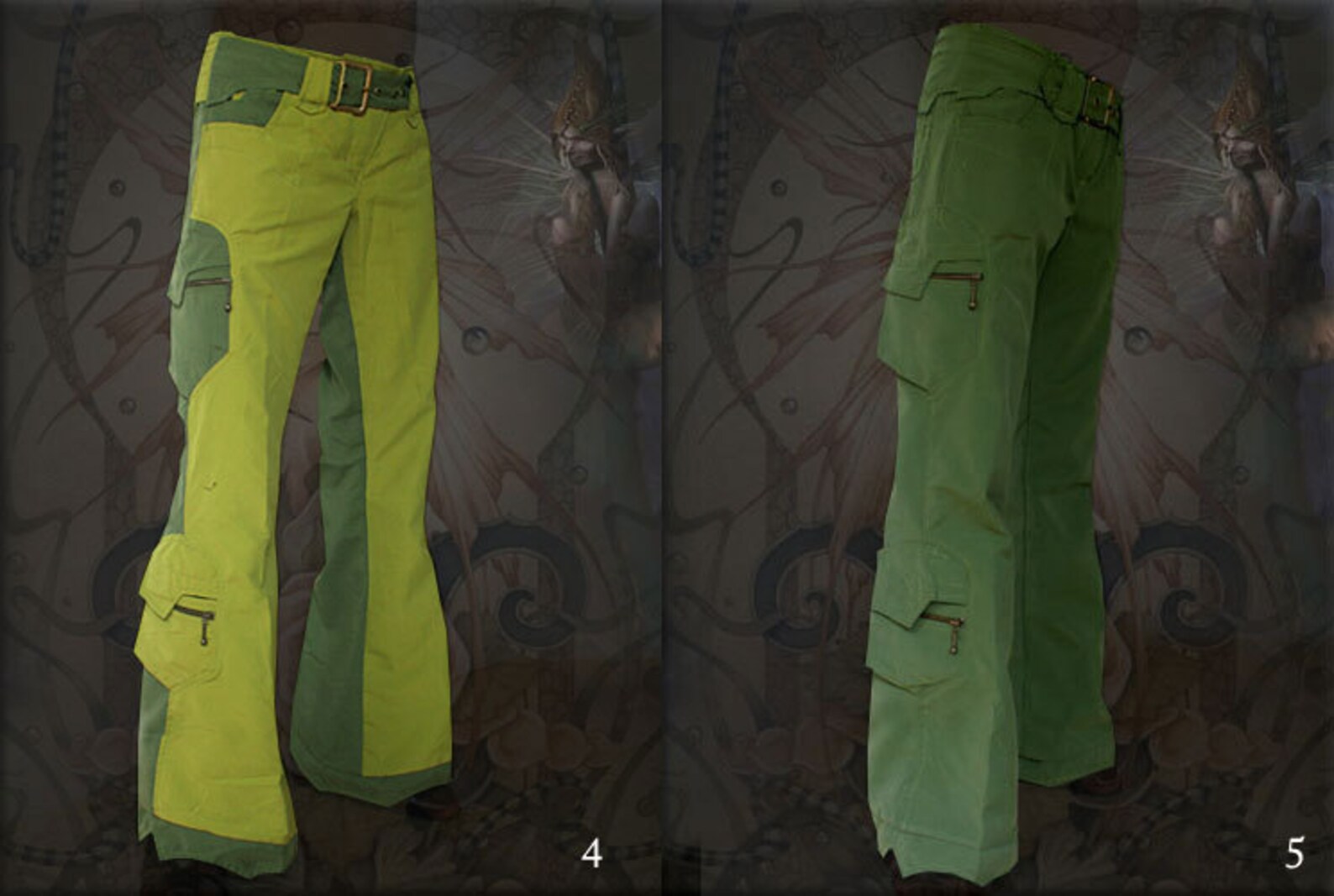 Enigma Pants - Ultimate Uv Cyber - Side Cargo Pockets - Etsy