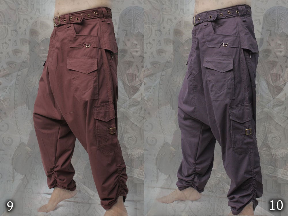 Nizari Pants cargo pocket goa tribal festival baggy aladdin | Etsy