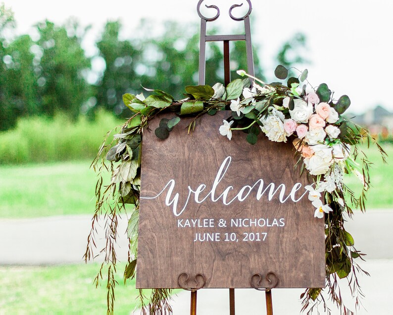 Ceremony Welcome Signs Welcome Sign Wedding Welcome Wedding | Etsy