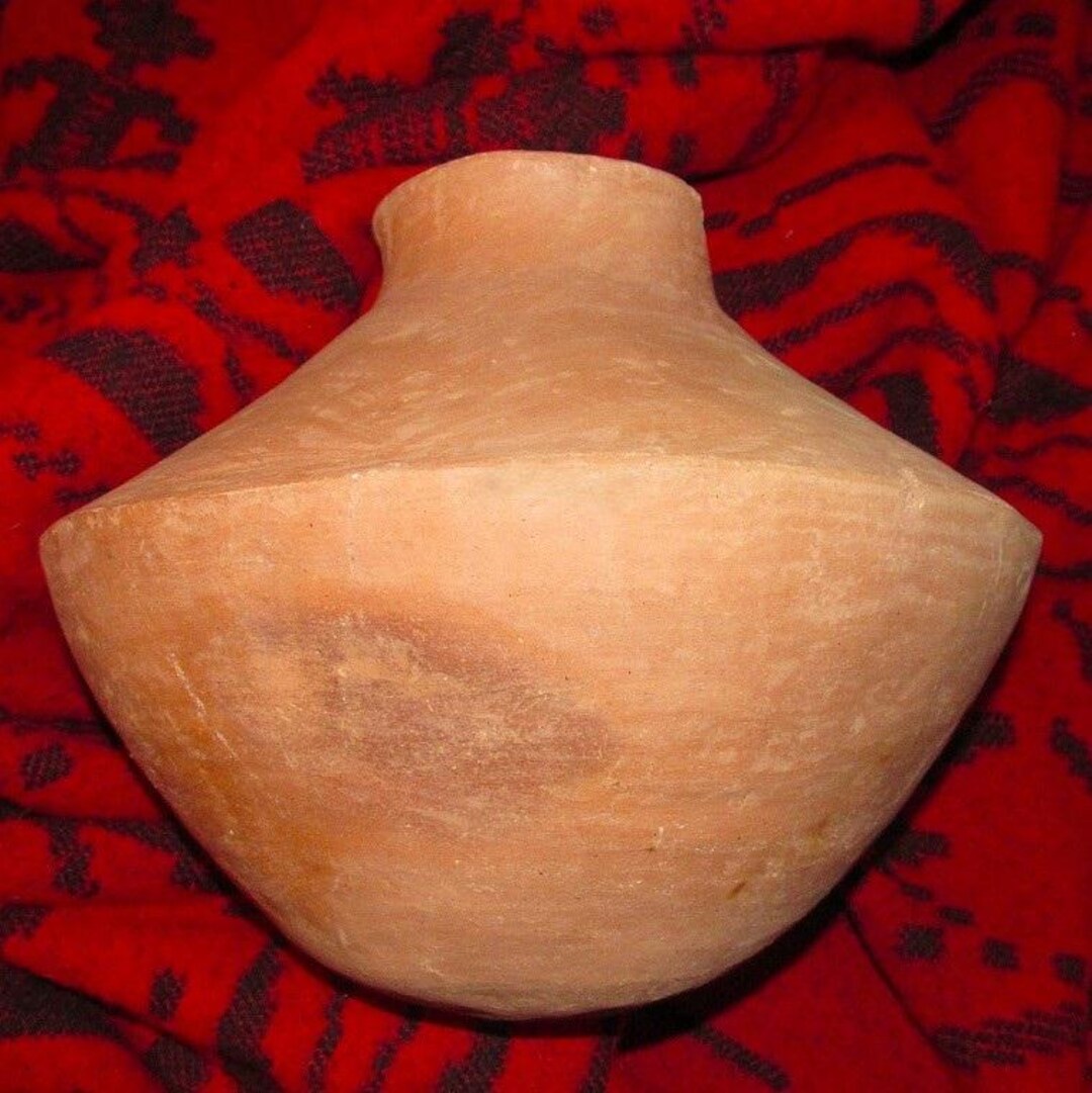 Stunning Prehistoric Anasazi Tan/buff Plainware Pottery Olla 1150-1350 ...