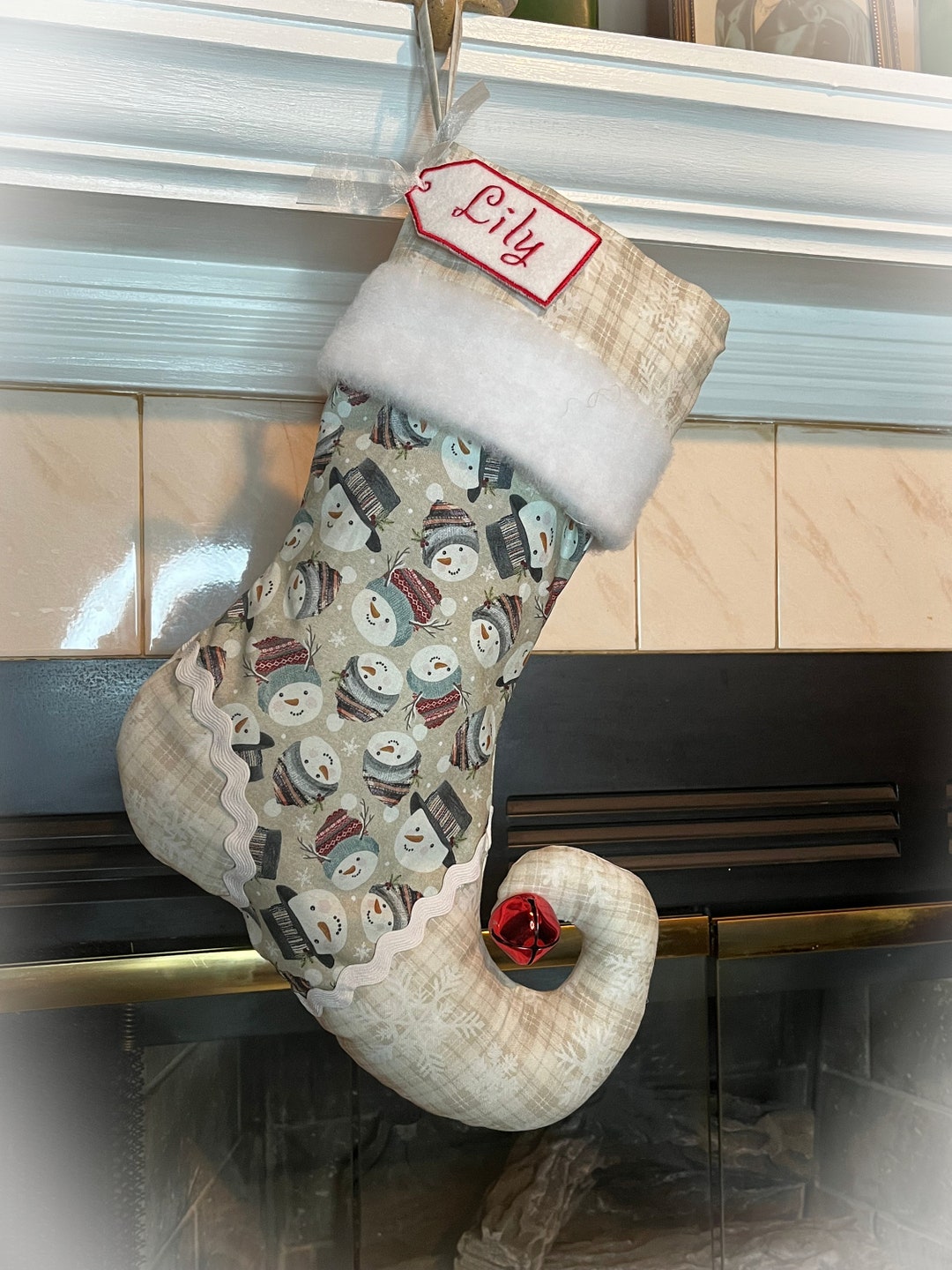 Personalized Christmas Stocking Elf Stocking - Etsy