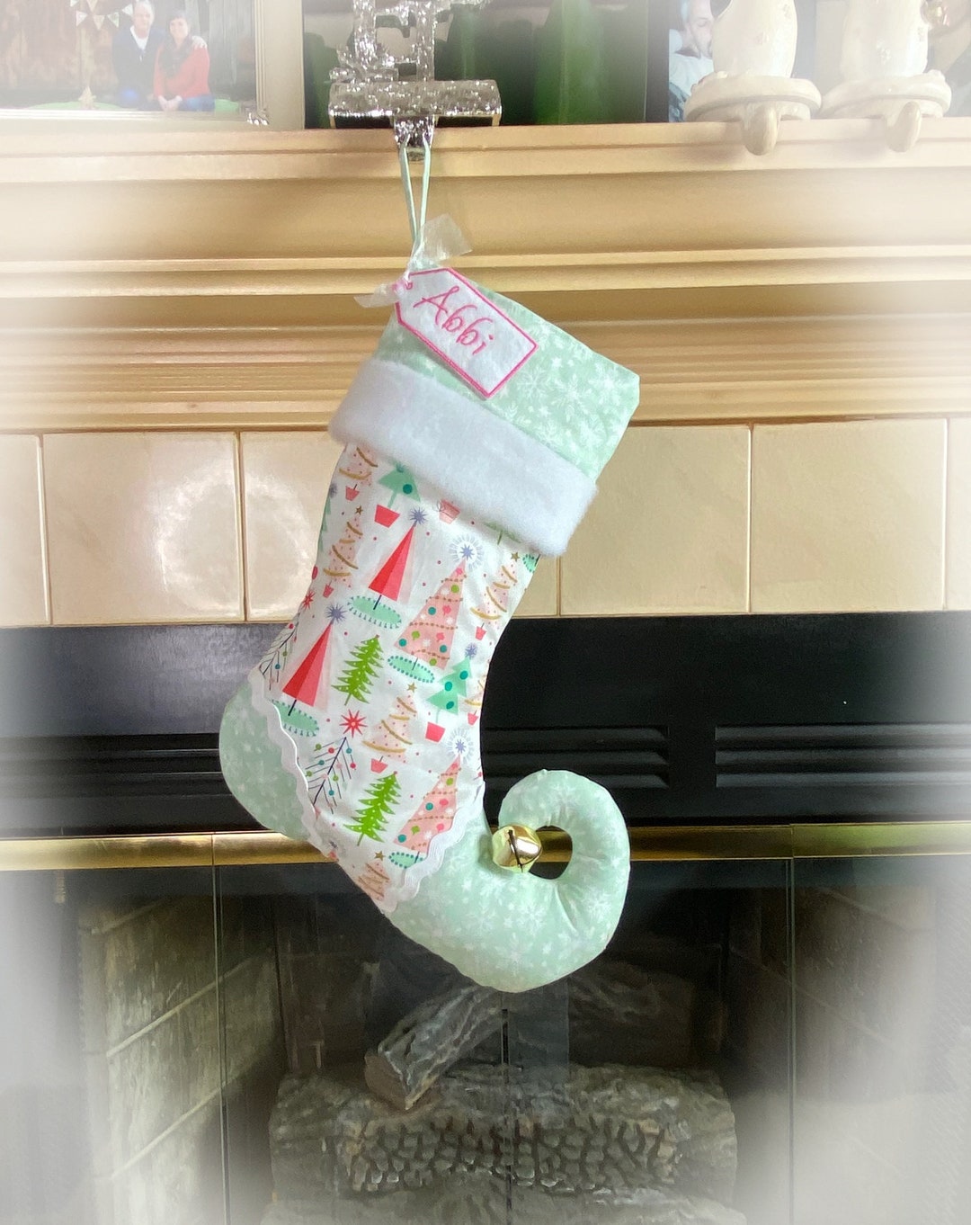 Personalized Christmas Stocking Elf Stocking - Etsy