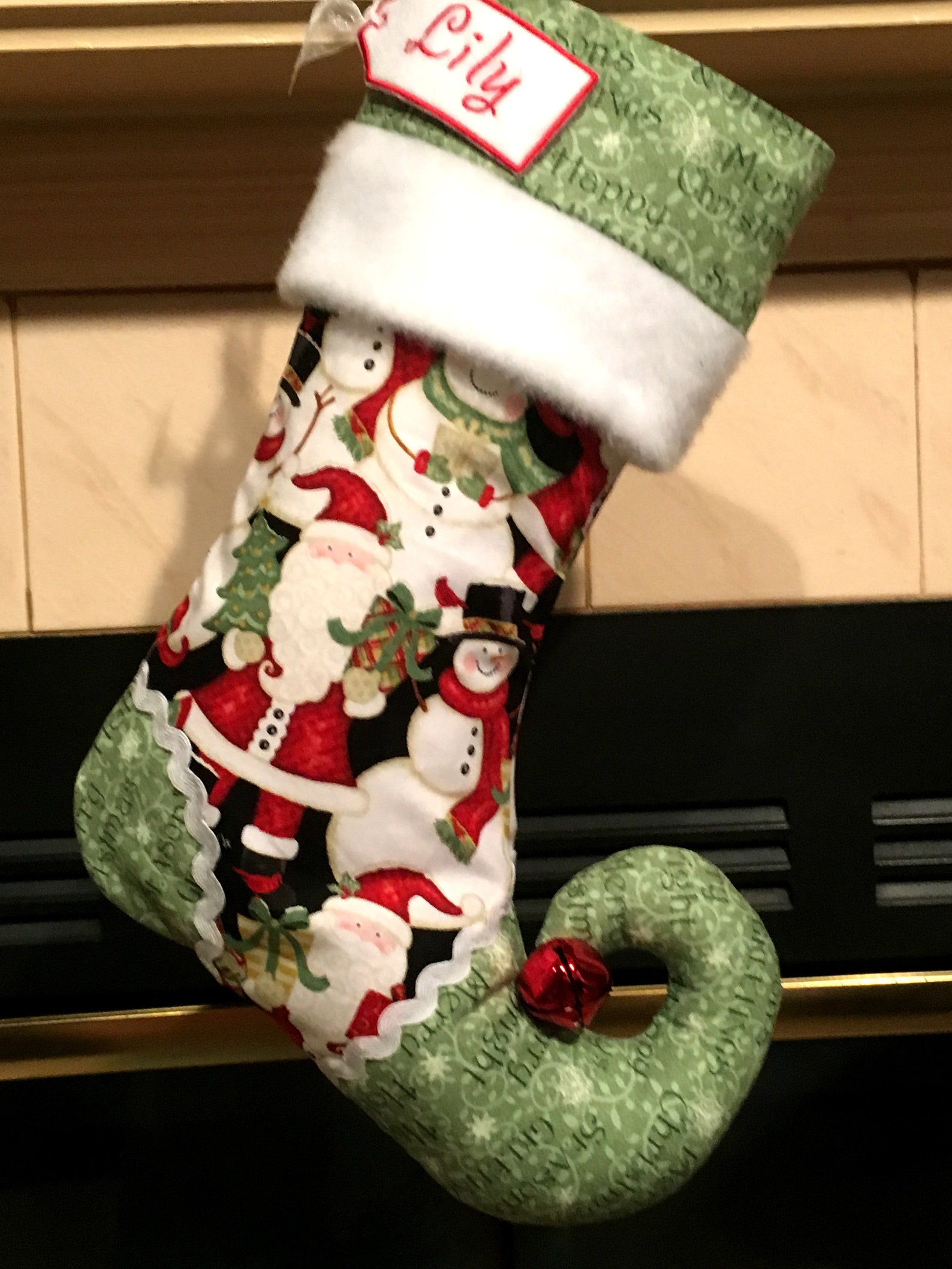 Personalized Christmas Stocking Elf Stocking - Etsy