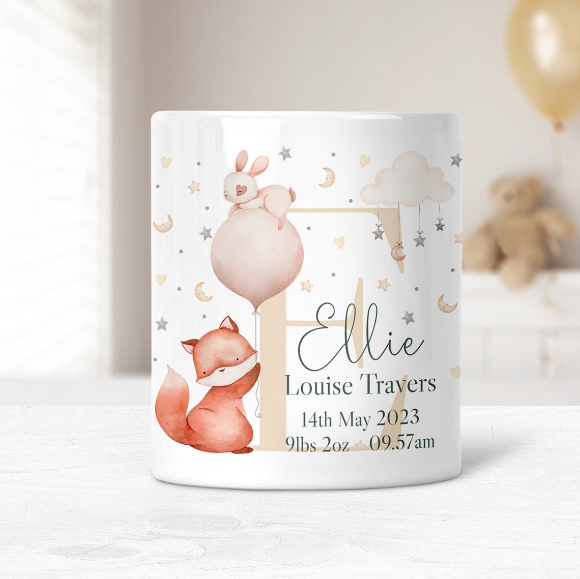 Personalised Money Box Piggy Bank New Baby Gift Christening - Etsy
