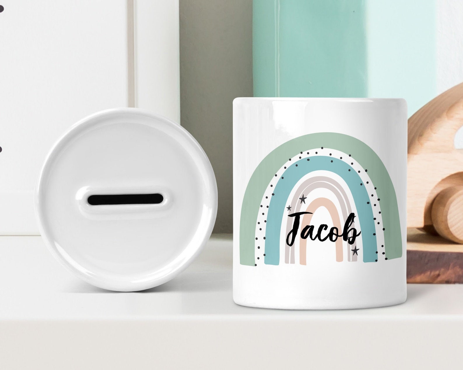 Personalised Ceramic Money Box - Etsy UK