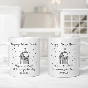 Happy New Home Personalised Mug, House Warming Gift, New Home Present ...