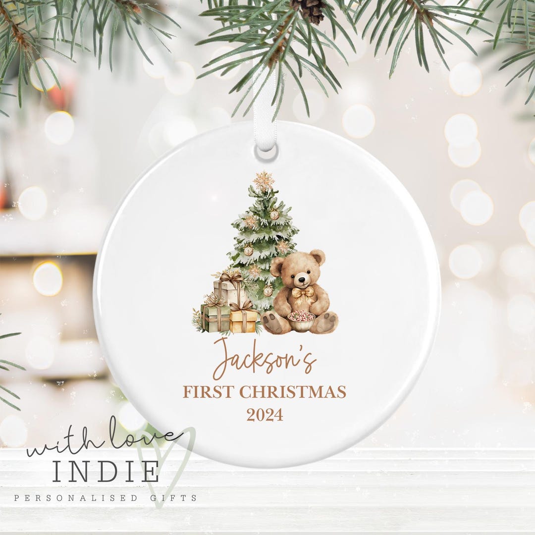 Personalised Baby's First Christmas Decoration, Baby's First Christmas ...