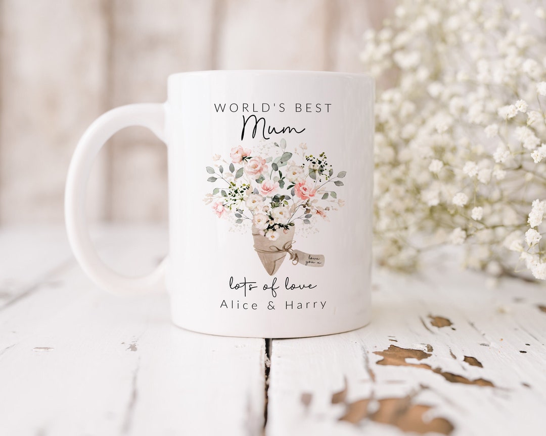 Personalised Mum Mug & Coaster: Ceramic Mummy Coffee Cup Gift for Her ...