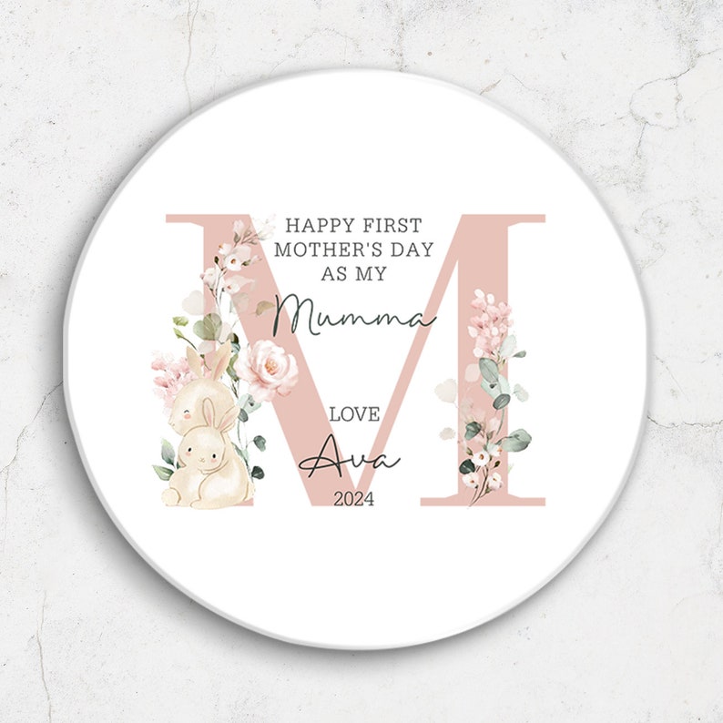 First Mothers Day as My Mummy Mug & Coaster Gift, Personalised Mother's ...