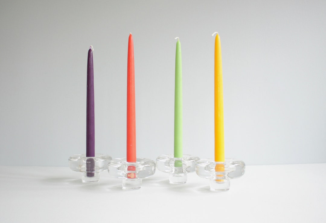 Mid Century Dansk Crystal Candle Holders Designed by Jens Quistgaard ...
