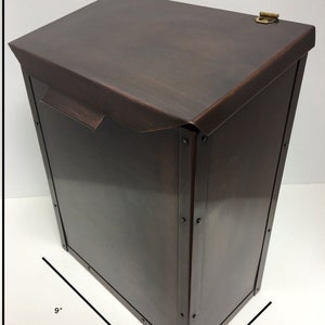 Large Copper Mailbox, Wall Mount Mailbox, Copper Mailbox Wall Mount ...