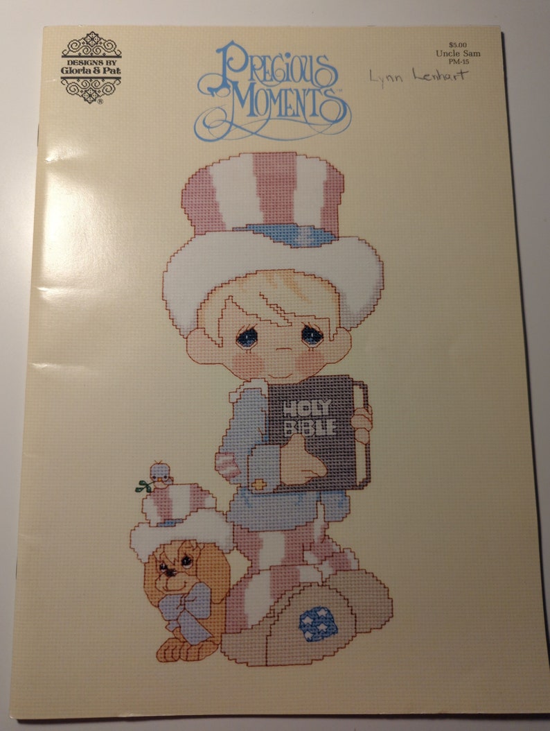 Counted Cross Stitch # Book PM-15 "uncle Sam" 1985 Precious Moments New ...