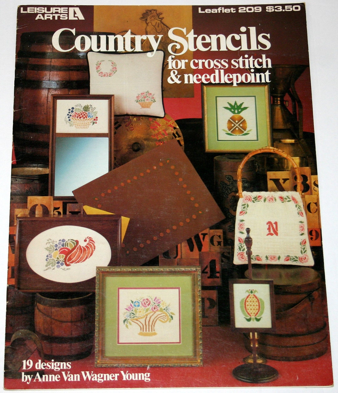 Counted Cross Stitch # Booklet "country Stencils" Thanksgiving ...
