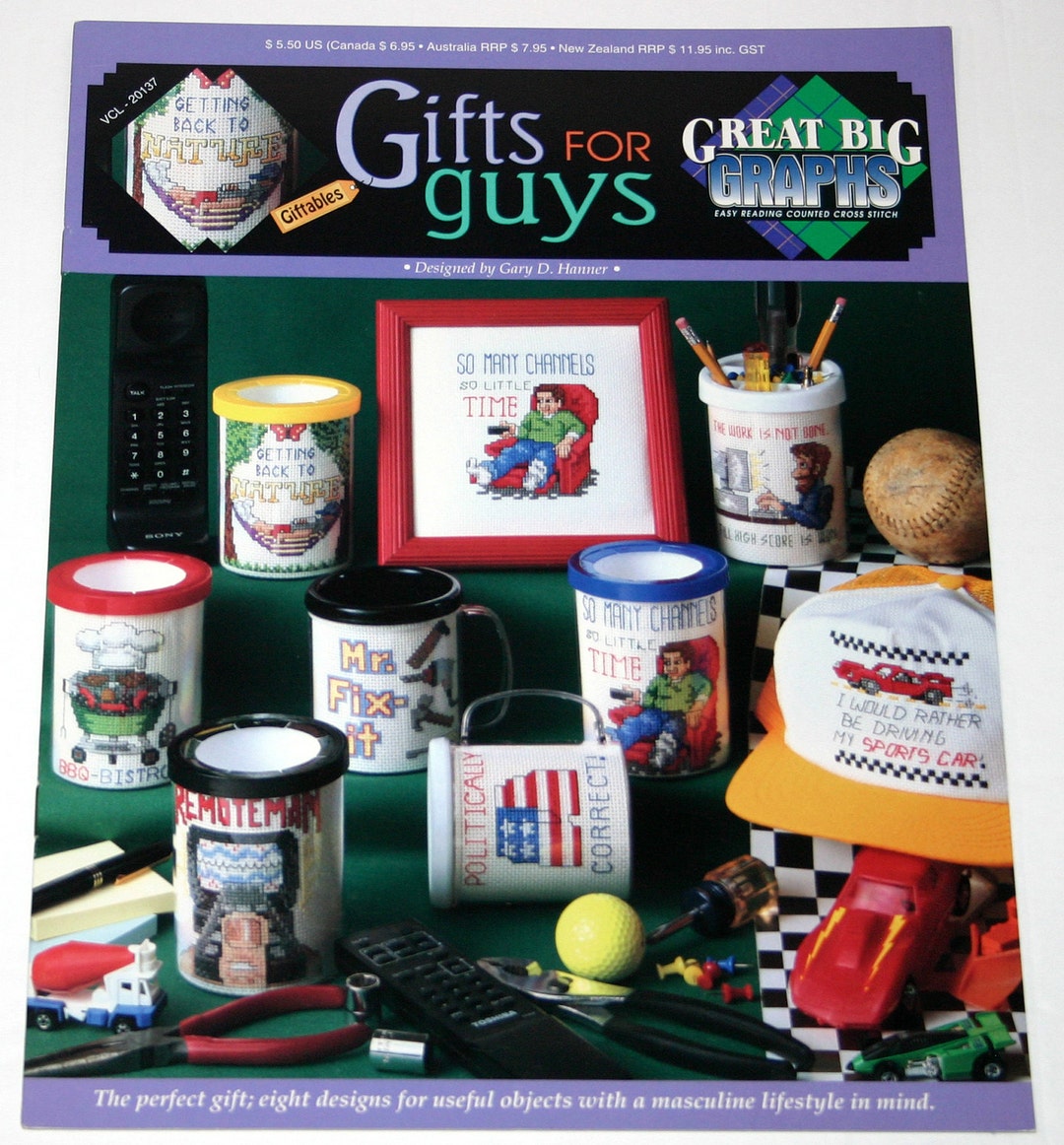 Counted Cross Stitch # Great Big Graphs "gifts for Guys" 8 Designs NEW ...