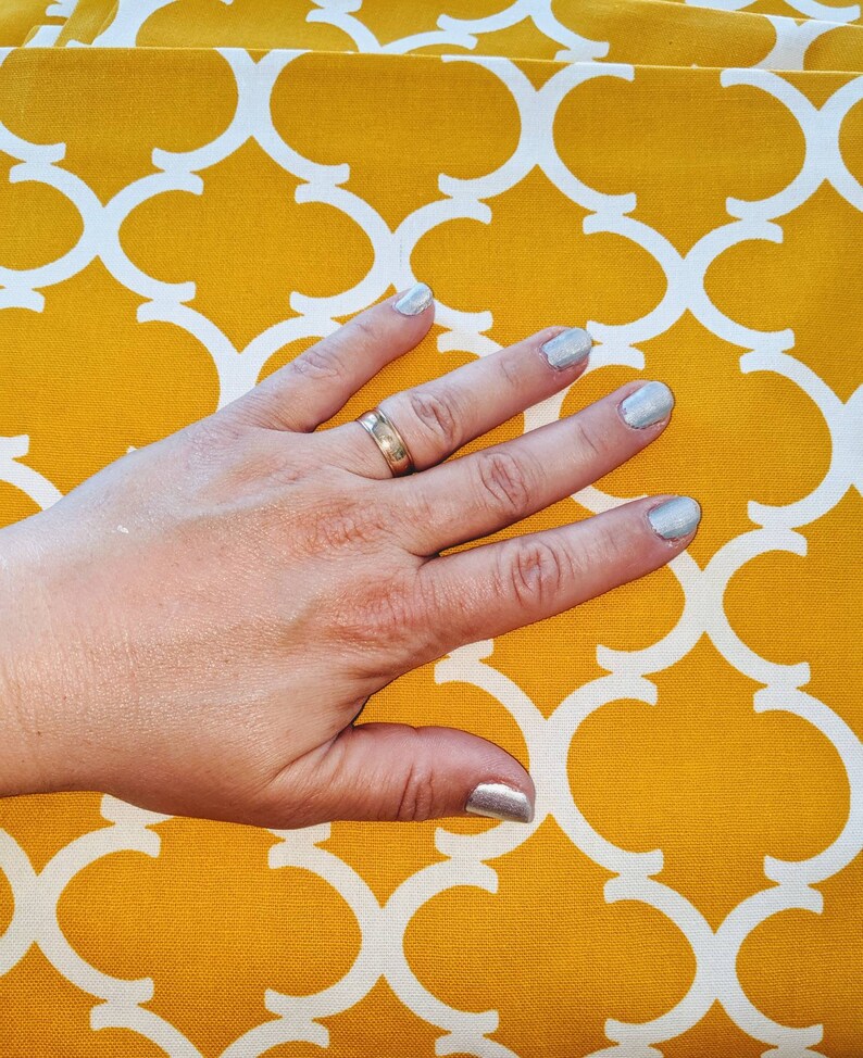 Waverly Inspirations Cotton Duck 54 Ogee Curl Yellow | Etsy