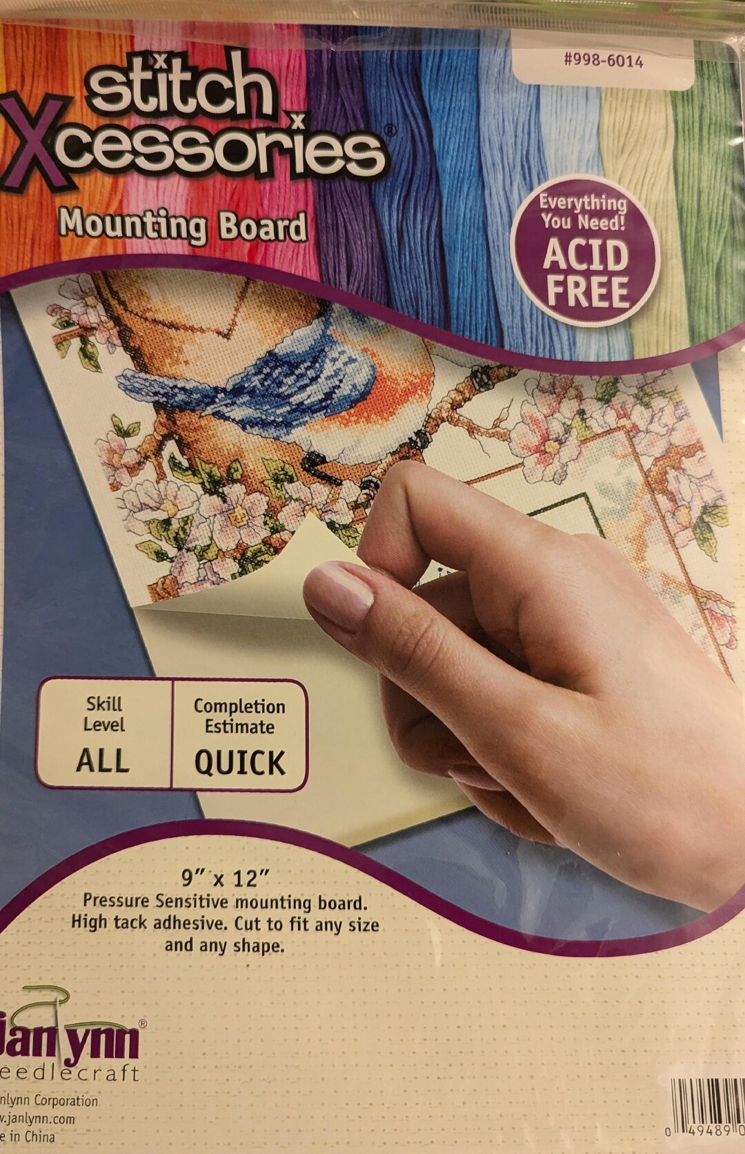 Stitch Xccessory Mounting Bord for Neddle Work and Cross Stitch 8x12 ...