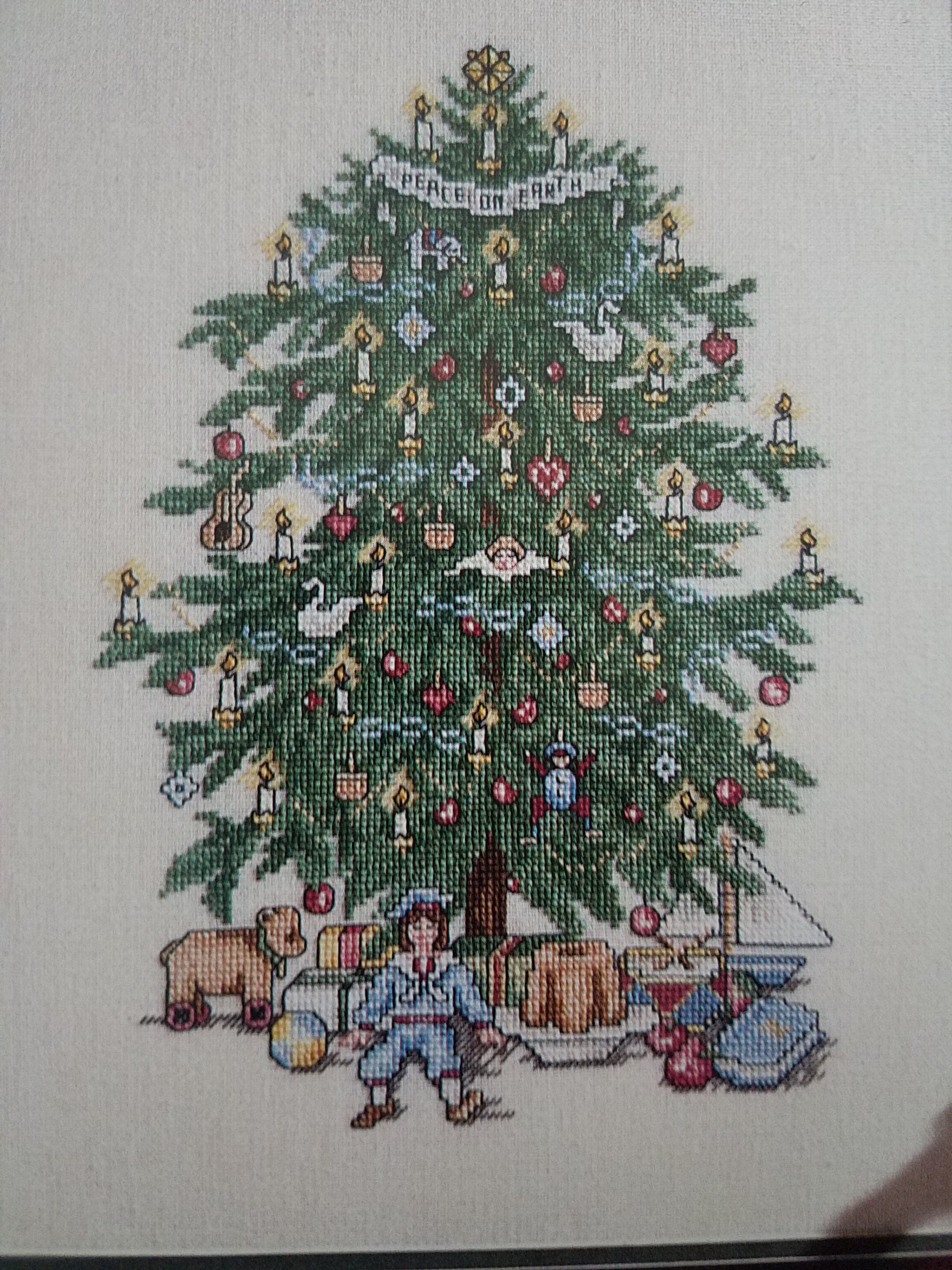 O Christmas Tree Hard Cover Book, Many Patterns New Ornaments Nativity ...