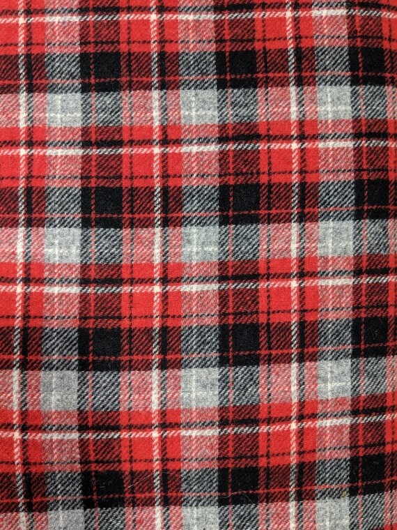 Pure Wool Plaid Fabric almost 4 feet by 54 | Etsy