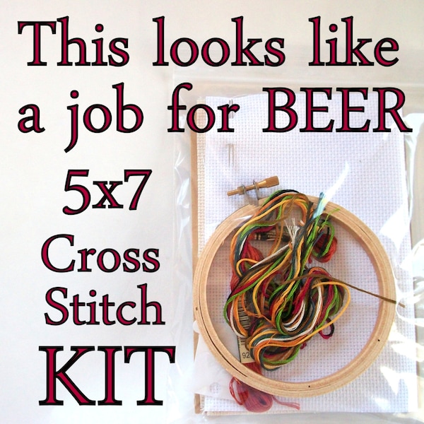 Cross Stitch Kit Funny - Etsy