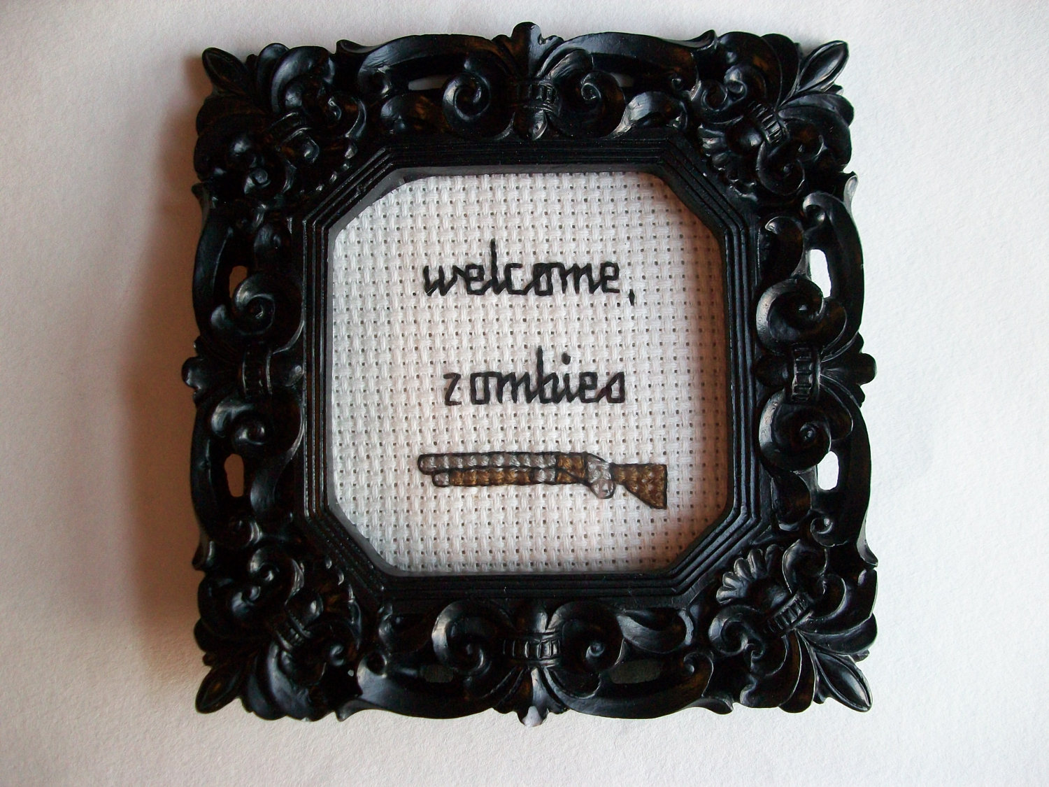 2 Cross Stitch Patterns Welcome Zombies Pattern Set | Etsy