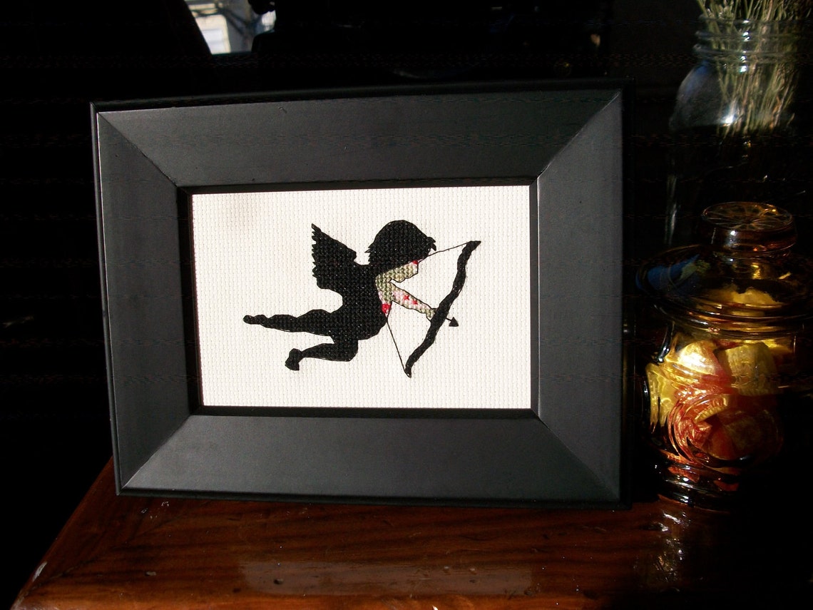 Cross Stitch Pattern Zombie Cupid PDF Color Photo to DIY - Etsy