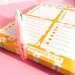 A5 Funny Notepad // Cute Floral Notepad, Yellow Desk Pad, To-do List ...
