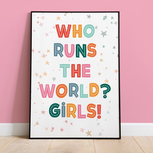 Girls Rule Mini Felt Nursery Wall Banner Girls Bedroom Decor - Etsy