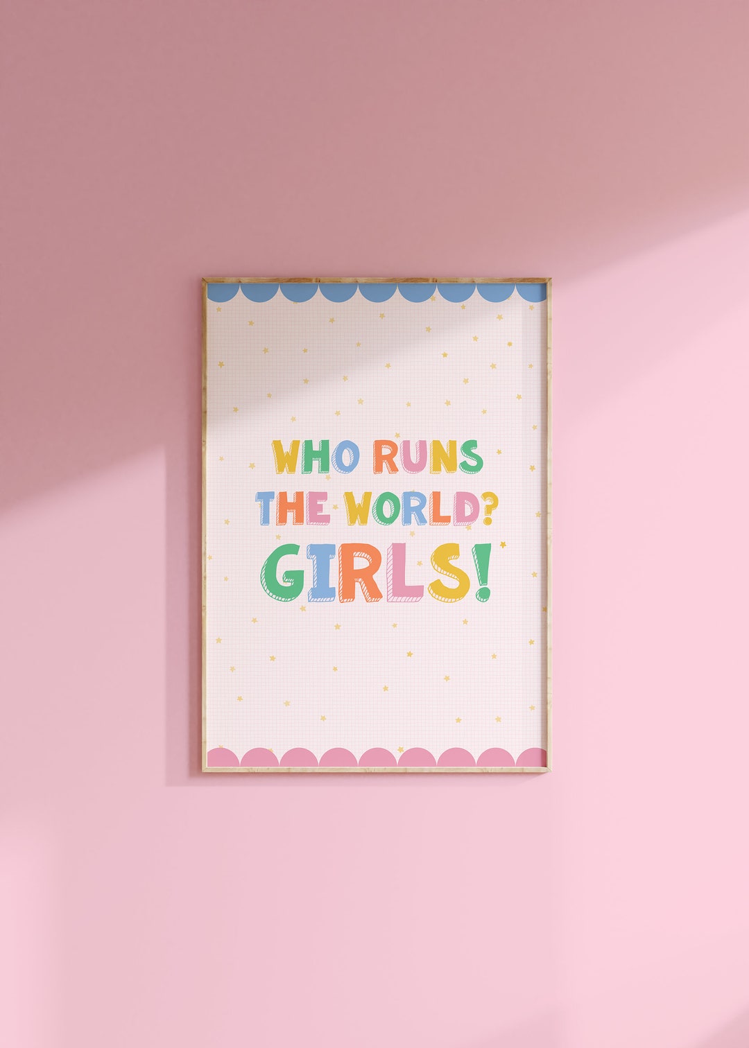 Who Runs the World Girls Print | Girls Rule Print, Girls Bedroom Decor ...